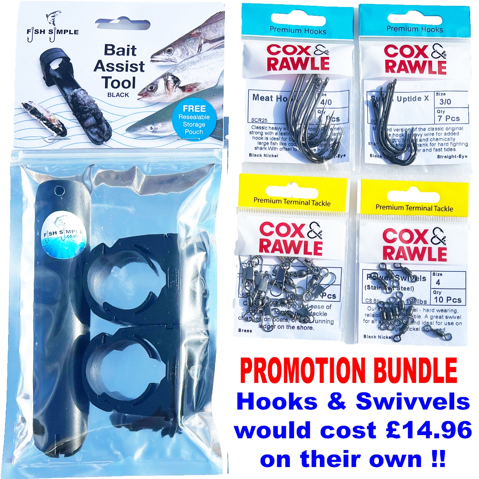 Fish Simple Fishing Bait making tool Cod Bass Tope